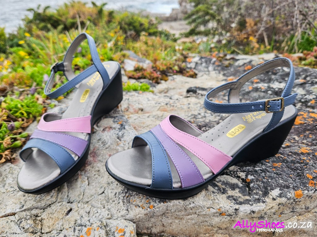 Natural Steps, 533, Pink/Lilac/Dove Ally Shoes Hermanus