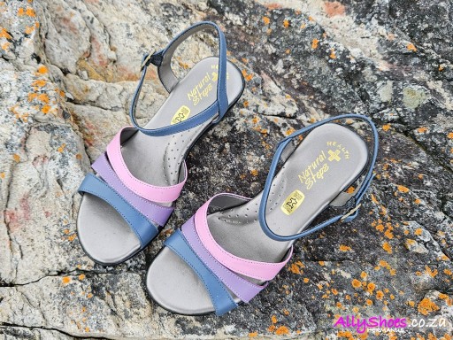 Natural Steps, 533, Pink/Lilac/Dove Ally Shoes Hermanus